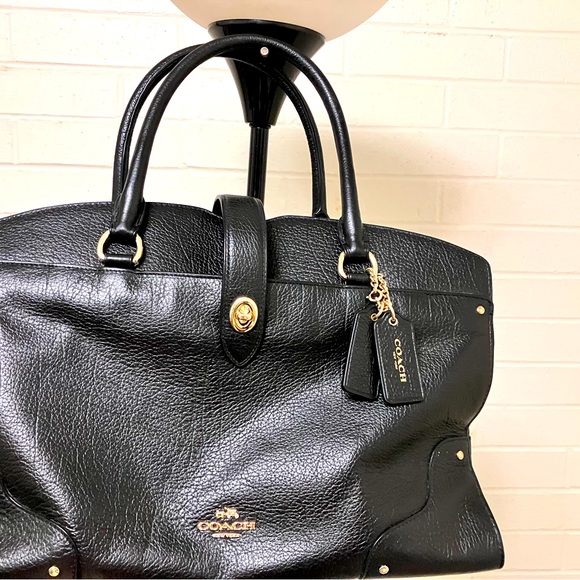 Coach | Bags | Coach Leather Black Work Bag | Poshmark